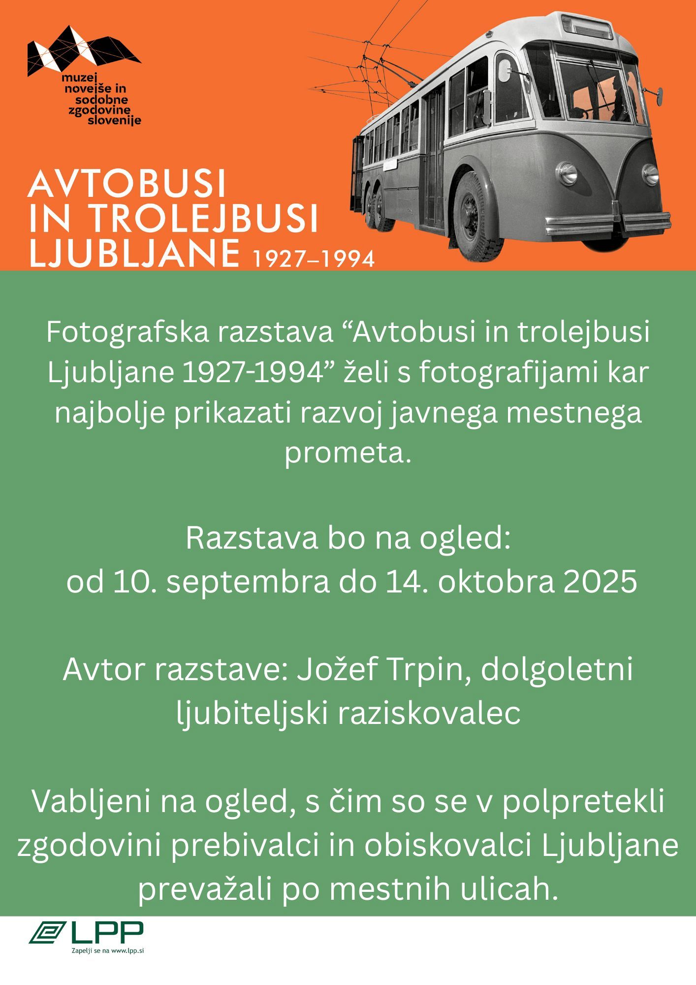Razstava fotografij avtobusi in trolejbusi Ljubljane 1927-1994 | Dom ...